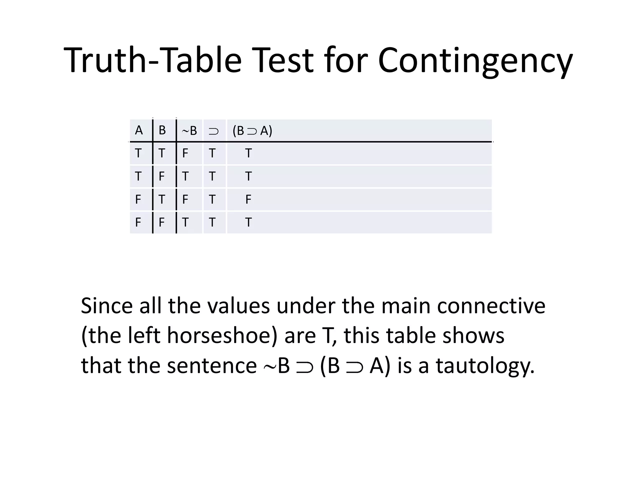 Three Uses for Truth Tables | PPTX