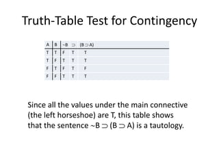Three Uses for Truth Tables | PPTX