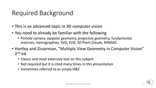 Three View Self Calibration and 3D Reconstruction | PPSX