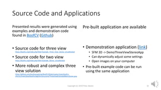 Three View Self Calibration and 3D Reconstruction | PPSX