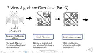 Three View Self Calibration and 3D Reconstruction | PPSX