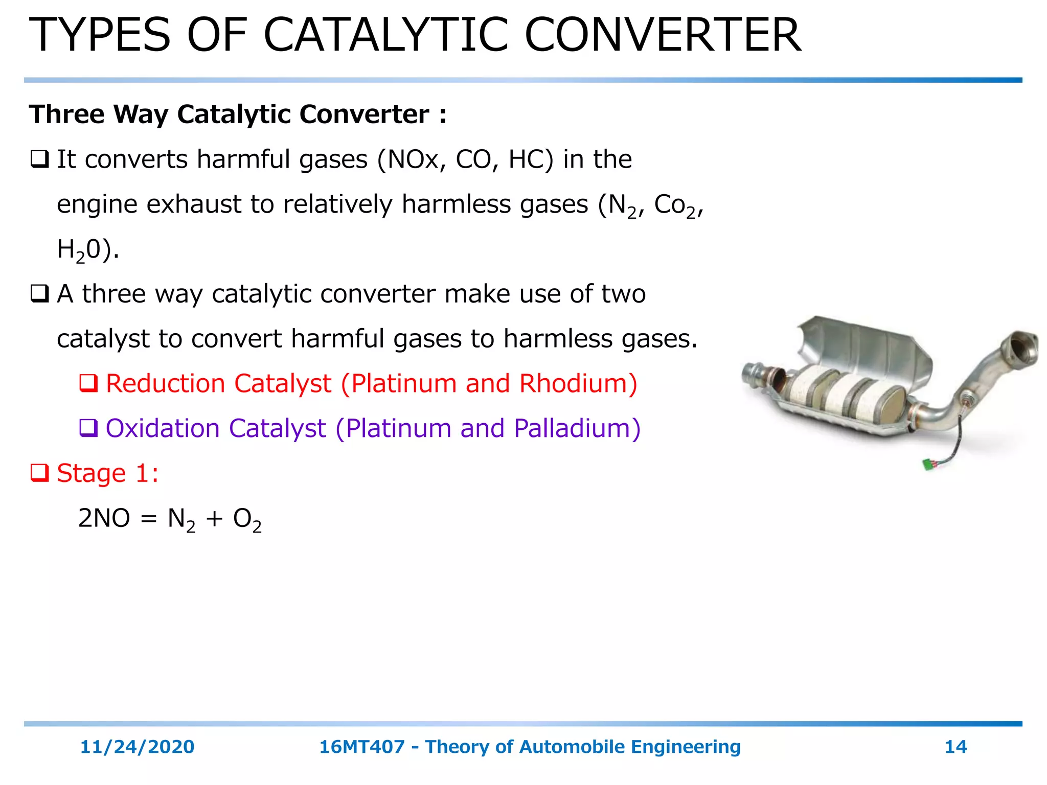 Three way catalytic converter | PPTX