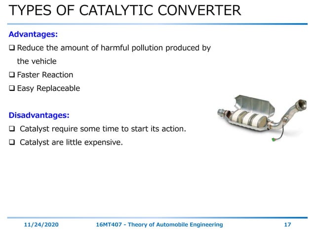 Three way catalytic converter | PPTX