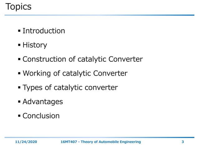 Three way catalytic converter | PPTX