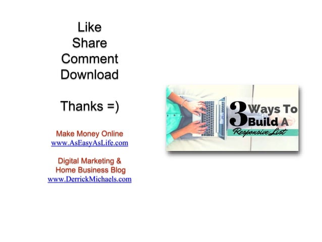 Three Ways To Build A Responsive List | PPT