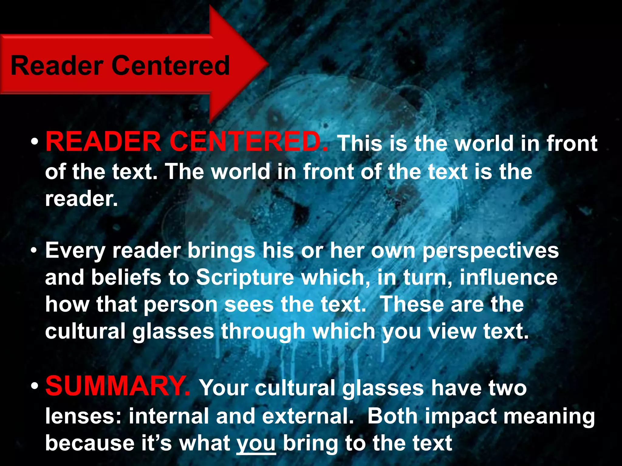 Three Worlds of Text (From All Nations Leadership Institute) | PPTX