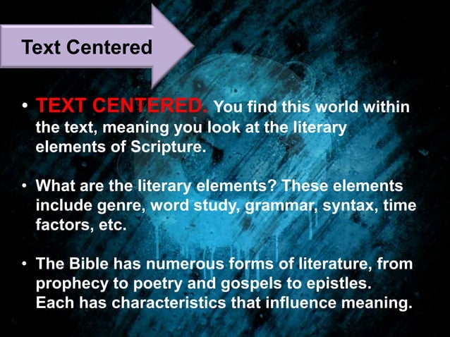 Three Worlds of Text (From All Nations Leadership Institute) | PPTX