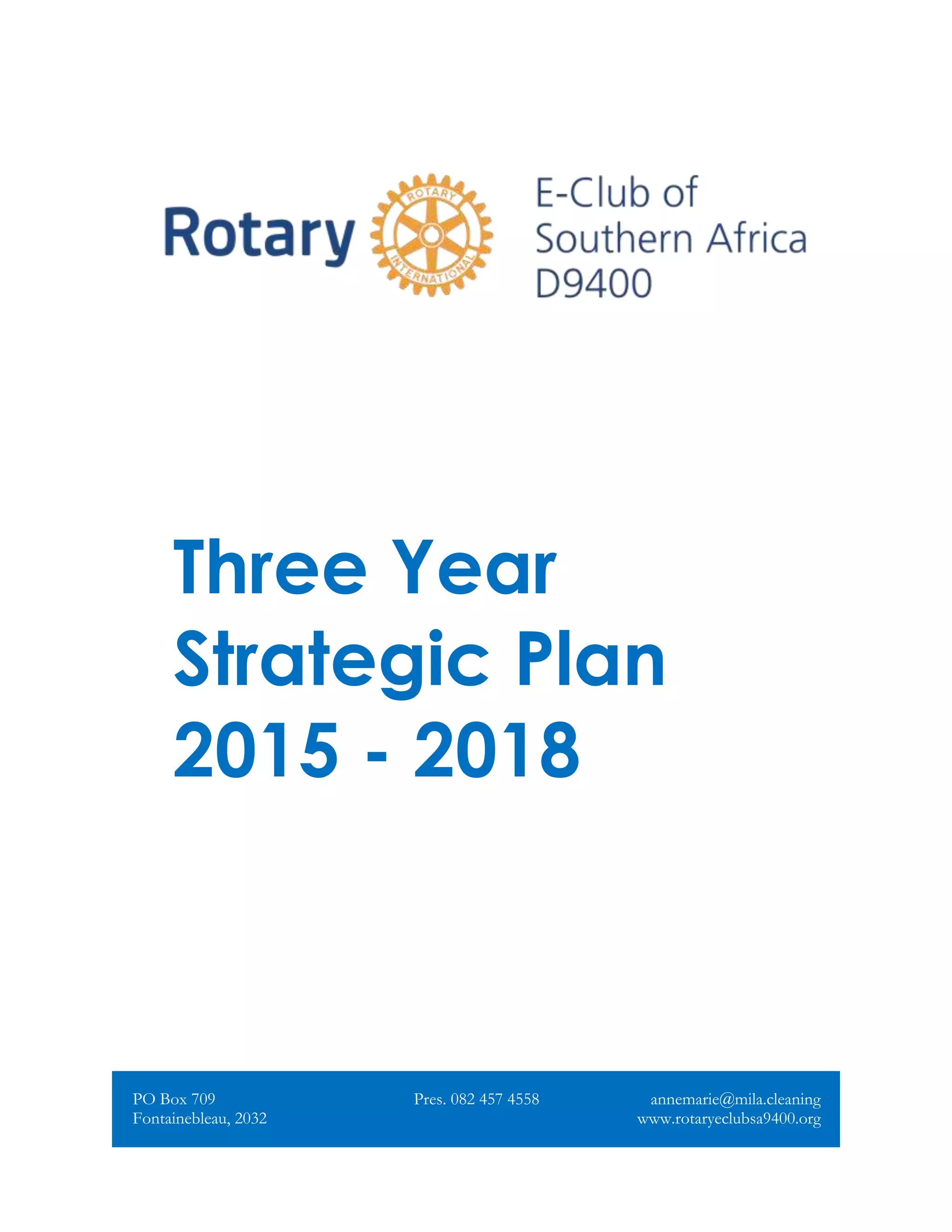 Three Year Strategic Plan 2015-18 | PDF