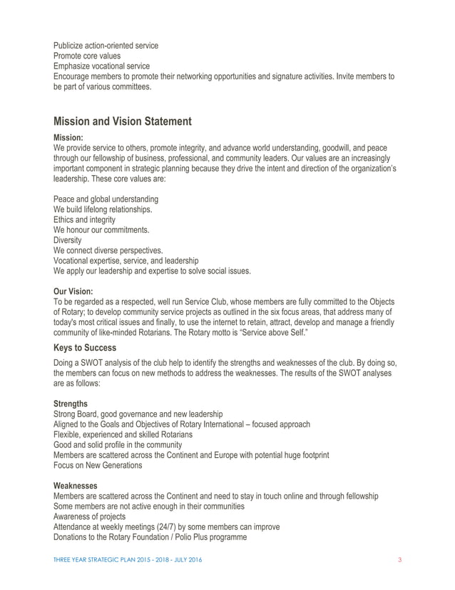 Three Year Strategic Plan 2015-18 | PDF | Free Download