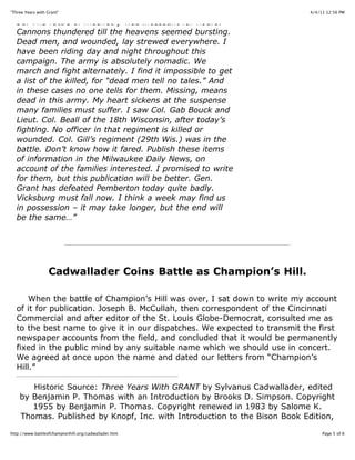 Three years with Grant - John Henry Kraft | PDF