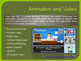 Threezeroinc- A complete branding company | PPTX