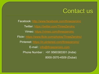 Threezeroinc- A complete branding company | PPTX