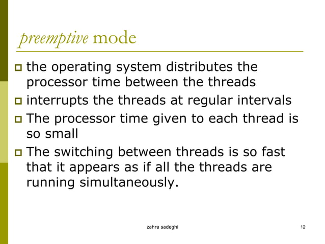 An Introduction to threads | PPT