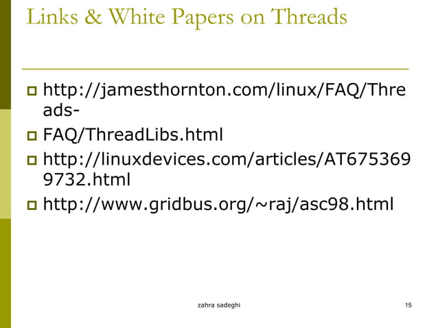 An Introduction to threads | PPT