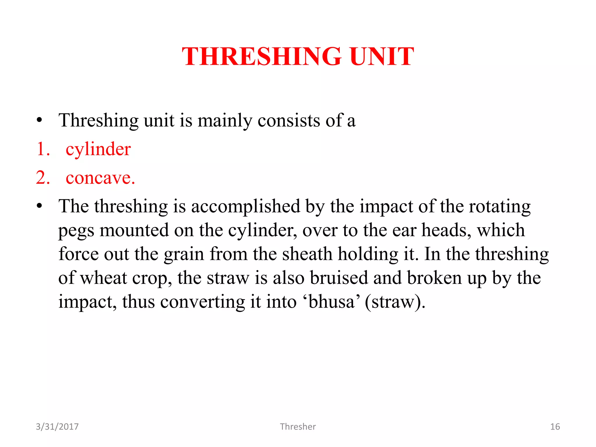 Threshing | PPTX