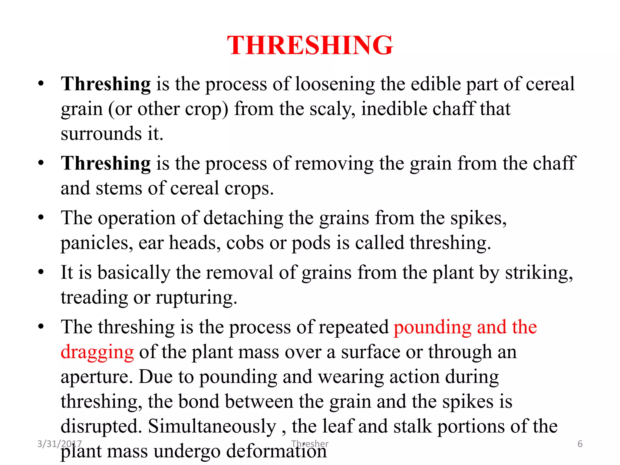 Threshing | PPTX