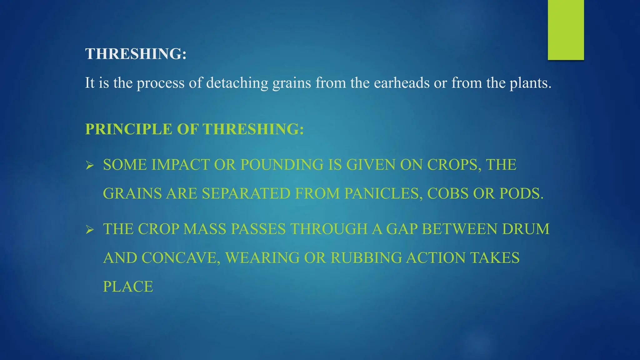 THRESHING MACHINERY-1 and cylinders used in thresher.pptx