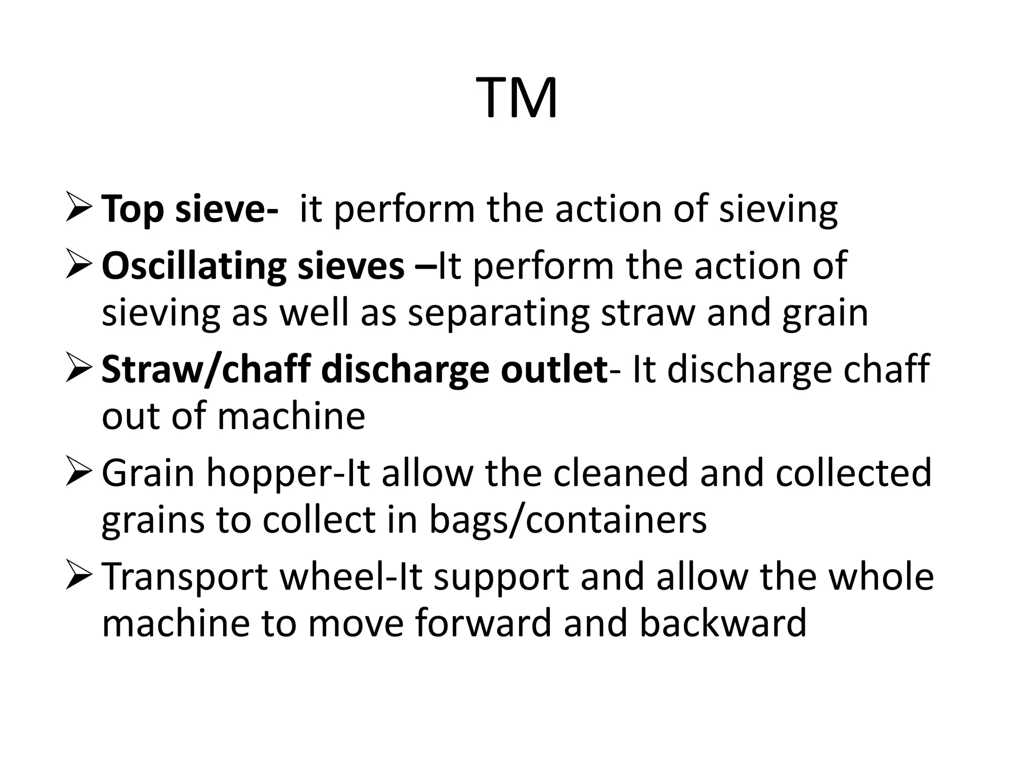 Threshing machines | PPTX