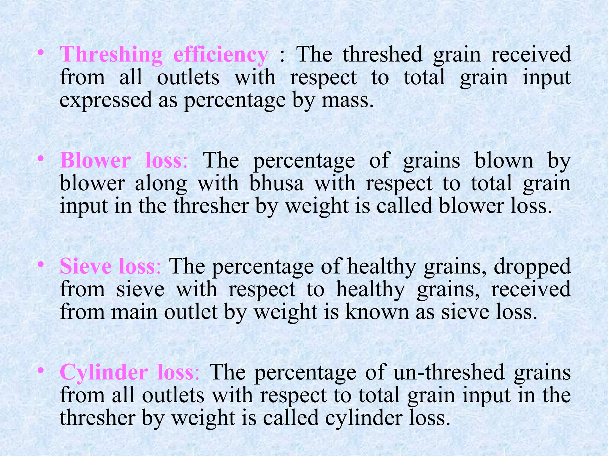 Threshing of food grain crops | PPT