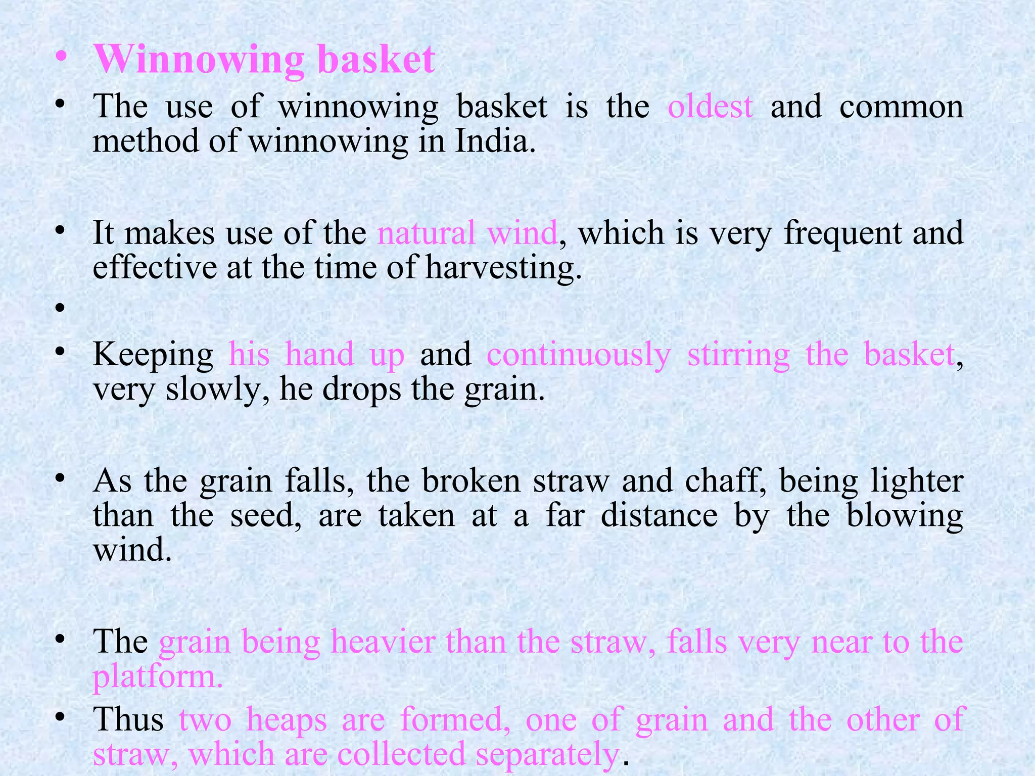 Threshing of food grain crops | PPT