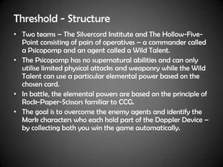 Threshold | PPTX | Video Game Genres | Video Gaming