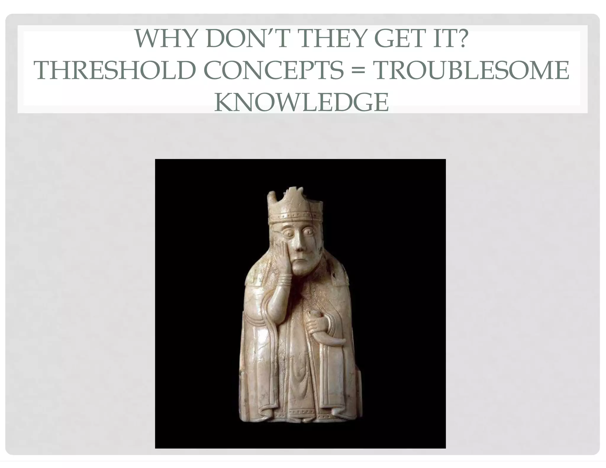 Threshold Concepts ppt | PDF