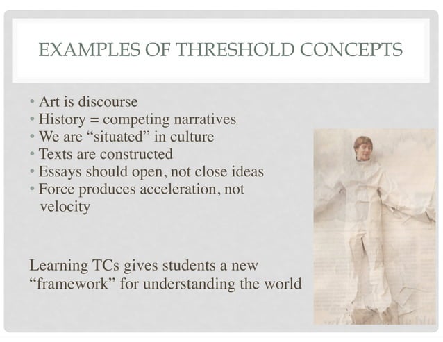 Threshold Concepts ppt | PDF | Educational Assessment | Education