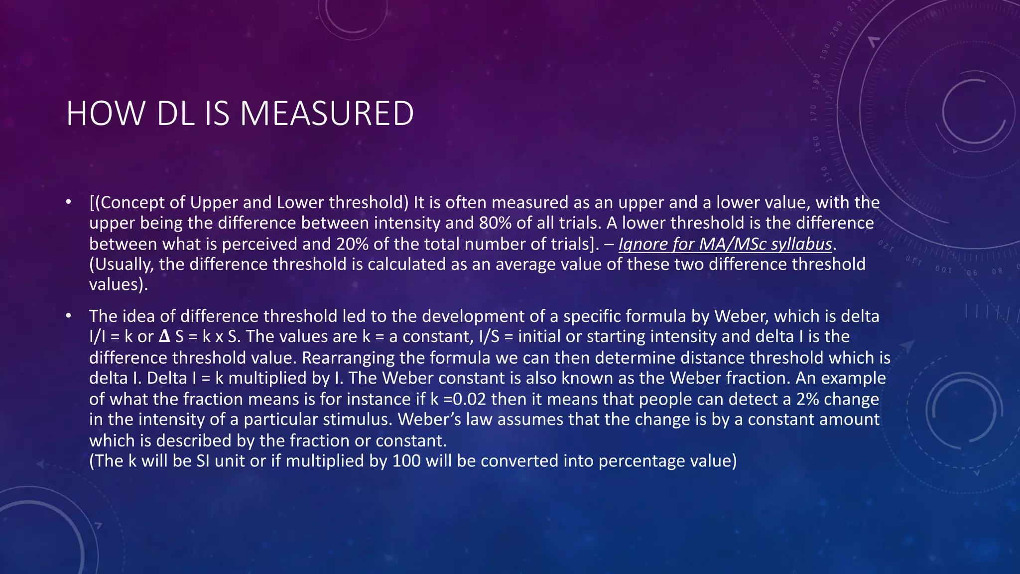 Threshold in Psychophysics Psychology | PDF