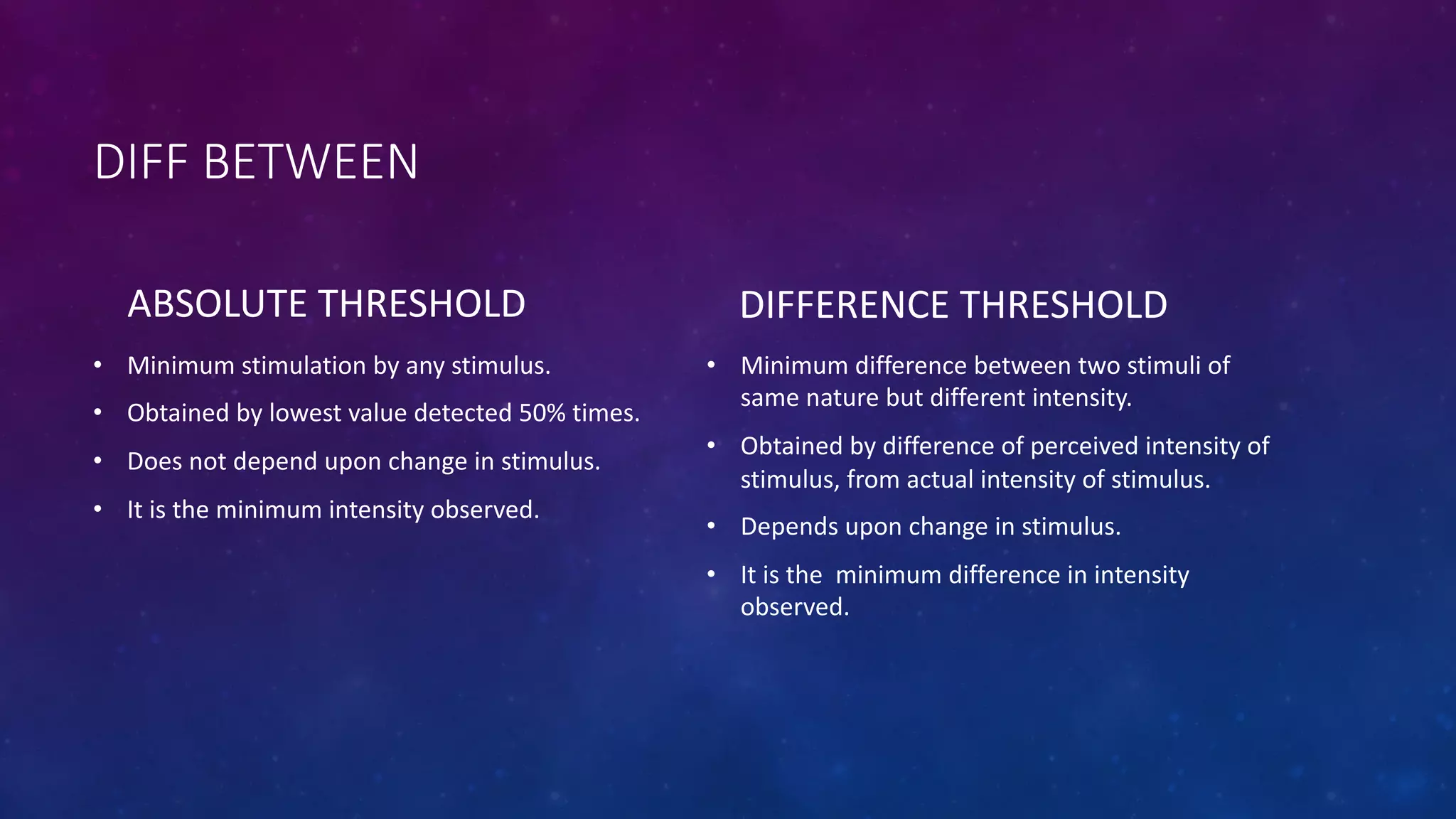 Threshold in Psychophysics Psychology | PDF