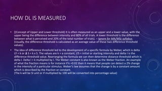 Threshold in Psychophysics Psychology | PDF