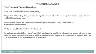 Thresold analysis planning techniques bhavesh patel_20sa03up014 | PPTX