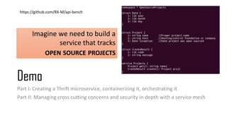 Building high performance microservices in finance with Apache Thrift | PDF