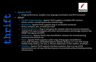 Apache Thrift, a brief introduction | PPTX