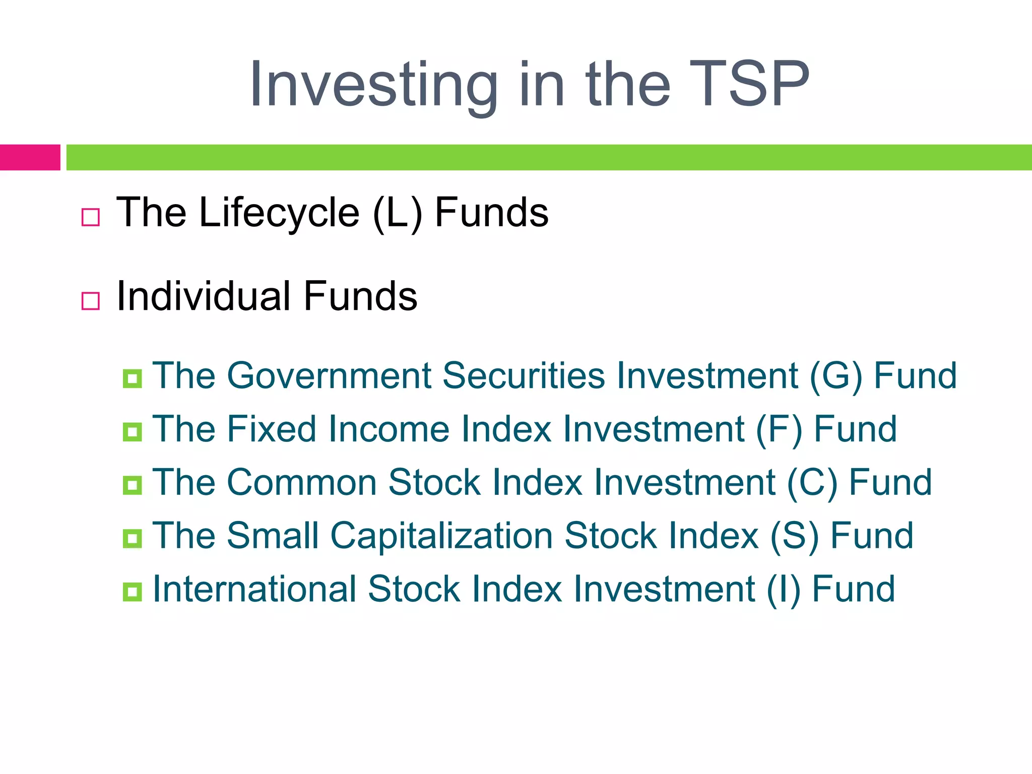 Thrift savings plan2013 | PPTX