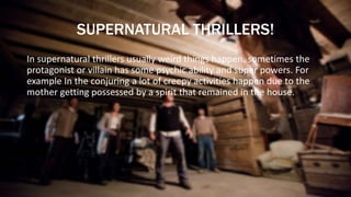 Thriller! | PPTX | True Crime | Genres