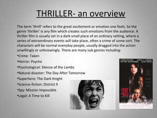 Thriller - an overview | PPT
