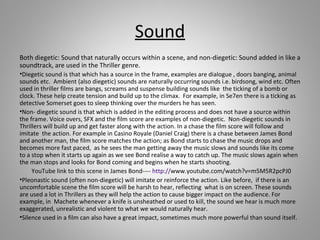 Thriller - an overview | PPT