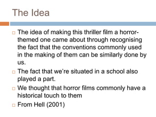 Thriller movie-presentation | PPT