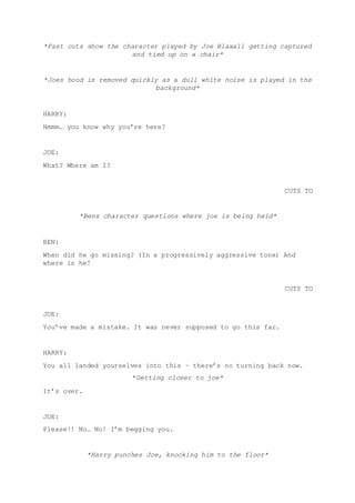 Thriller opening-script | DOCX | Movies | Entertainment