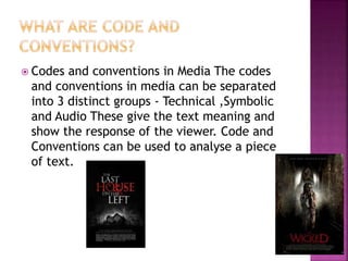 Thriller – codes and conventions | PPT