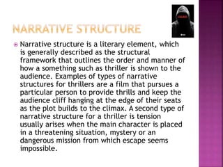 Thriller – codes and conventions | PPT