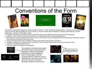 Thriller film research | PPTX