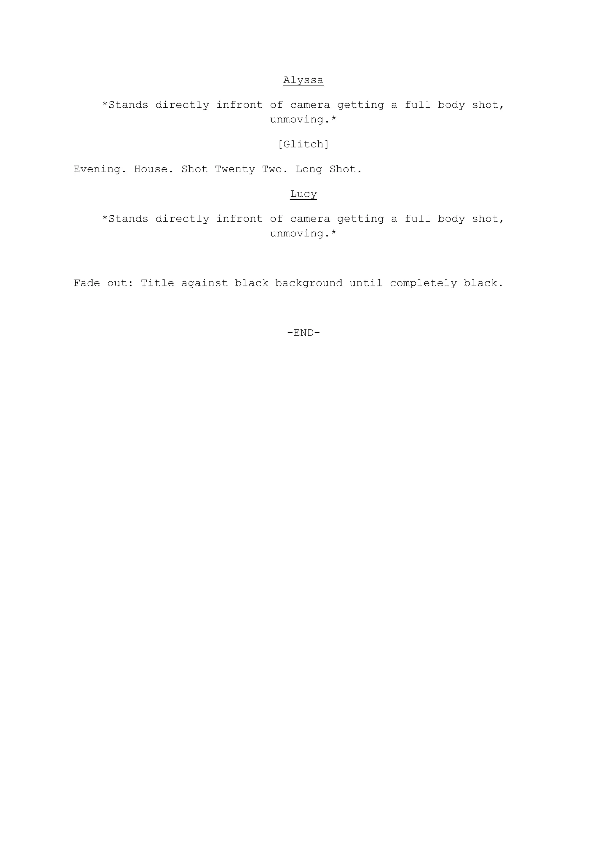 Thriller Film Script | DOCX
