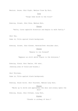 Thriller Film Script | DOCX