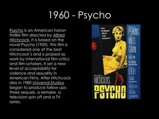 History of Thriller Films | PPTX