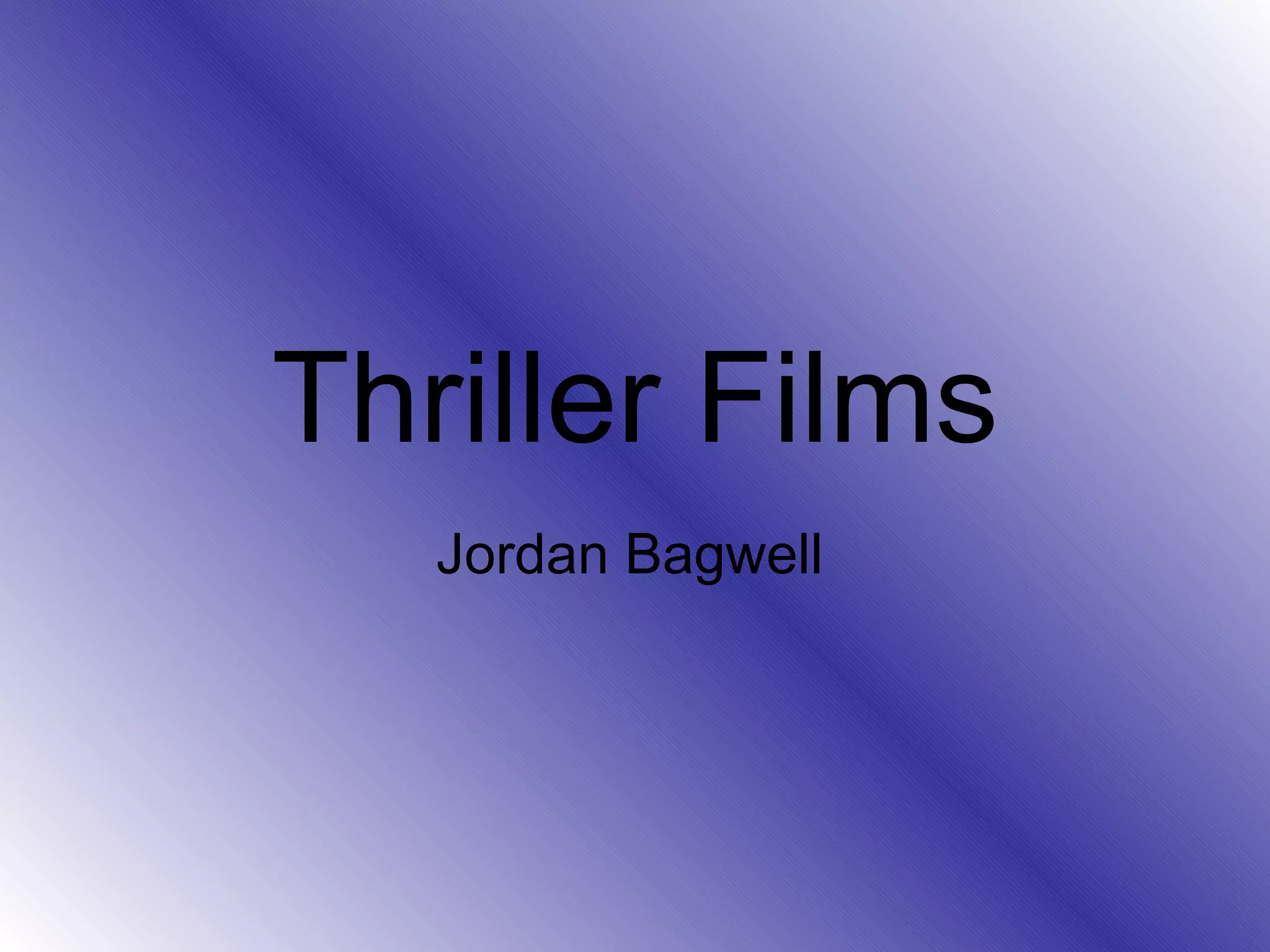Thriller Films PowerPoint | PPT
