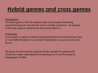 Thriller genre | PPTX