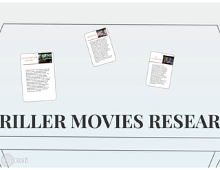 Thriller movie research | PPT