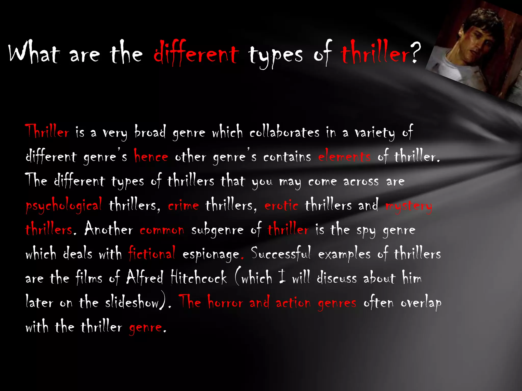 Thriller powerpoint blog | PPTX