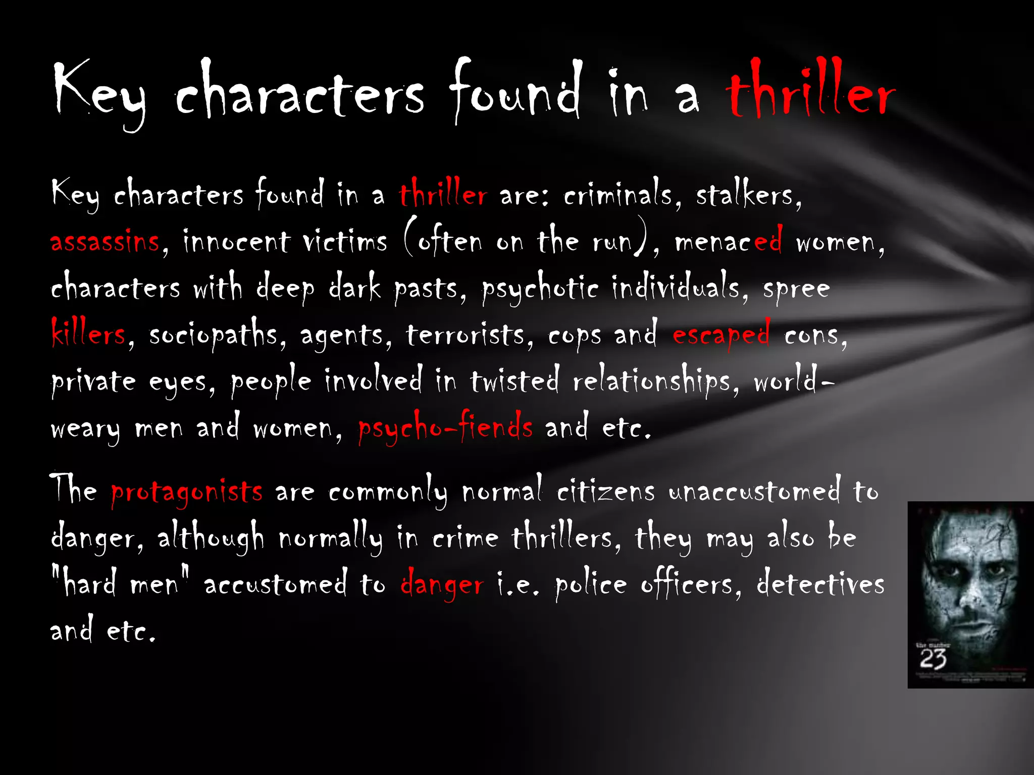 Thriller powerpoint blog | PPTX